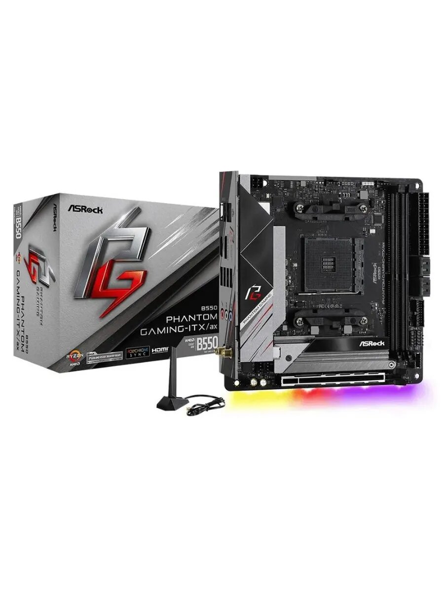 Материнская плата B550 Phantom Gaming -ITX/AX - AM4, DDR4