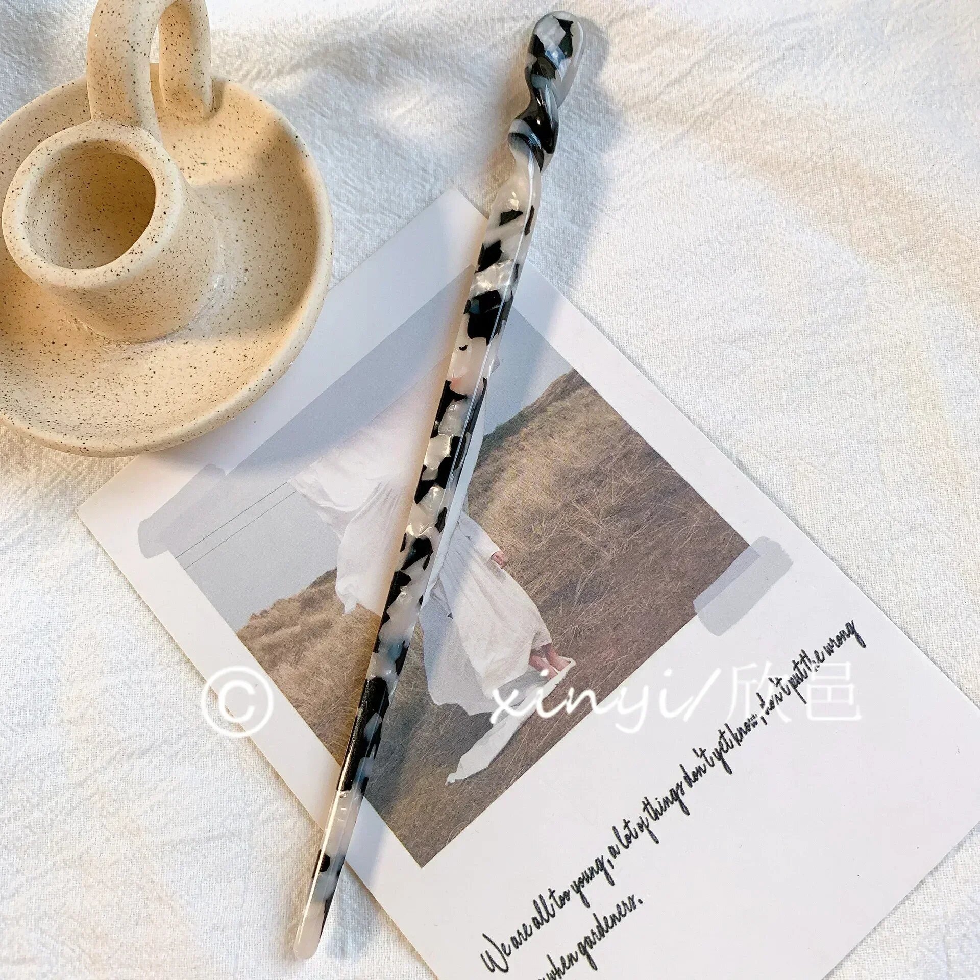 Палочки для волос, винтажные ацетатные смолы, мраморные женские заколки для волос, головной убор, свадебные украшения, аксессуары для волос, китайский стиль