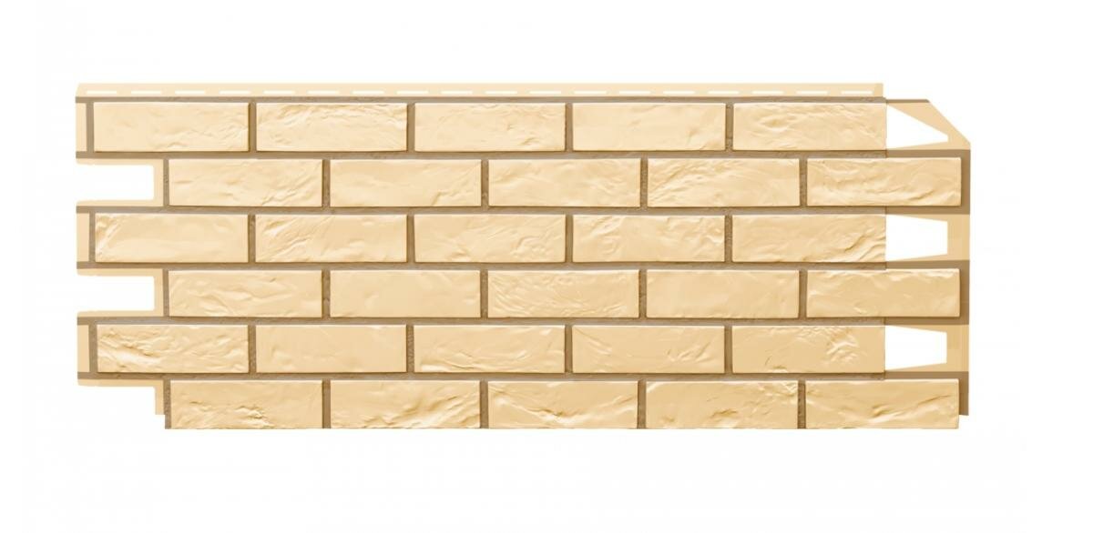 Панель фасадная технониколь оптима Кирпич Песочный 420х1000мм/0,42м2 - 10шт/упак