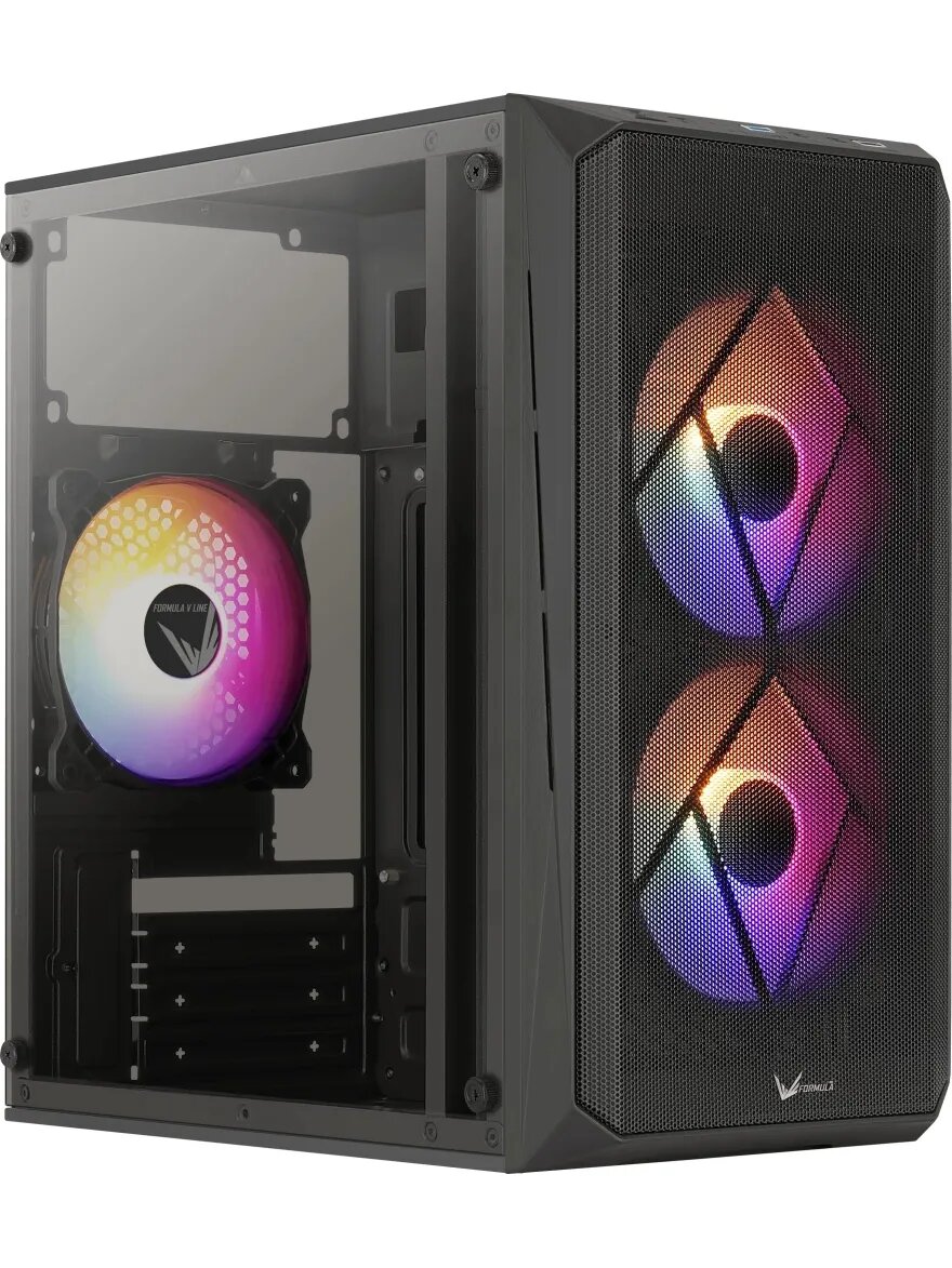 Корпус для ПК Formula V Cs-107 Plus Black черный, Mini Tower без блока питания