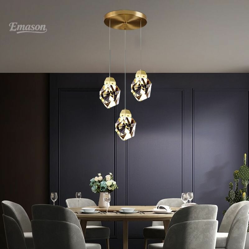 Роскошная хрустальная люстра в скандинавском современном стиле