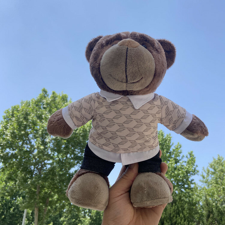 Antu Sheng Automobile 4S Store Подарки для медведей мотоциклистов Толстая версия бежевого автомобильного логотипа