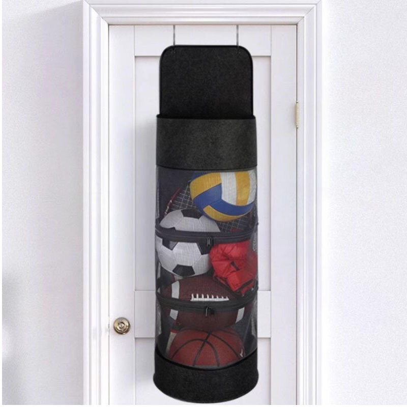 Большая висячая сумка для хранения игрушек из фетра для футбола, баскетбола и регби