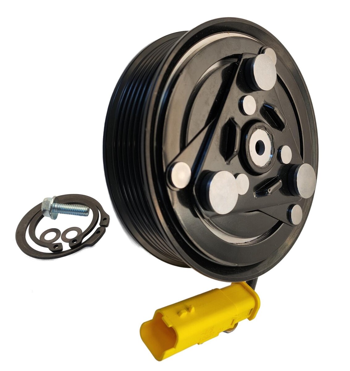 Муфта компрессора кондиционера Mahle 9833718880, 9833718980 для Citroen C4 3 поколения, Peugeot 308, 3008, 408, 508, 5008 (2020-2024)