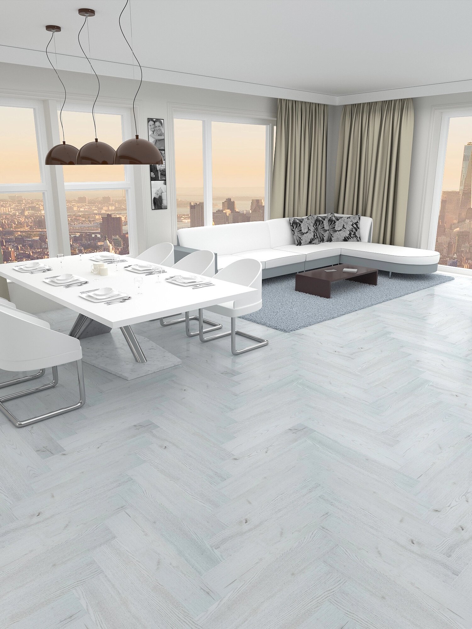 Кварц виниловый ламинат Босвел VKFH 44 43 класс, водостойкий(цена за кв. метр)