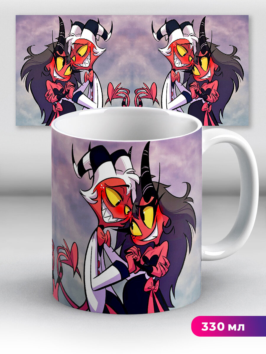 Кружка Адский Босс Helluva Boss Милли и Мокси