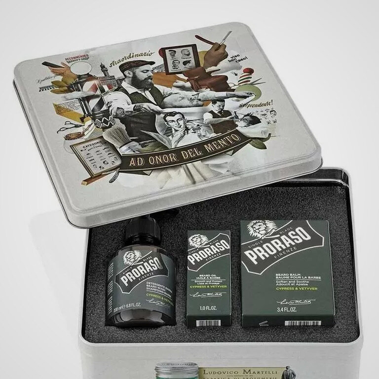 Набор для ухода за бородой Cypress & Vetyver Proraso Cypress & Vetyver Beard Kit Набор 100 мл