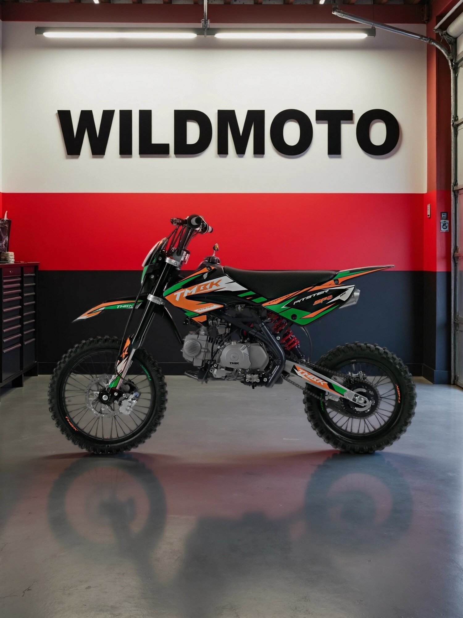 Питбайк TMBK "PITSTER SP2", 125 куб. см, бензиновый двигатель, 4-х тактный, электростартер