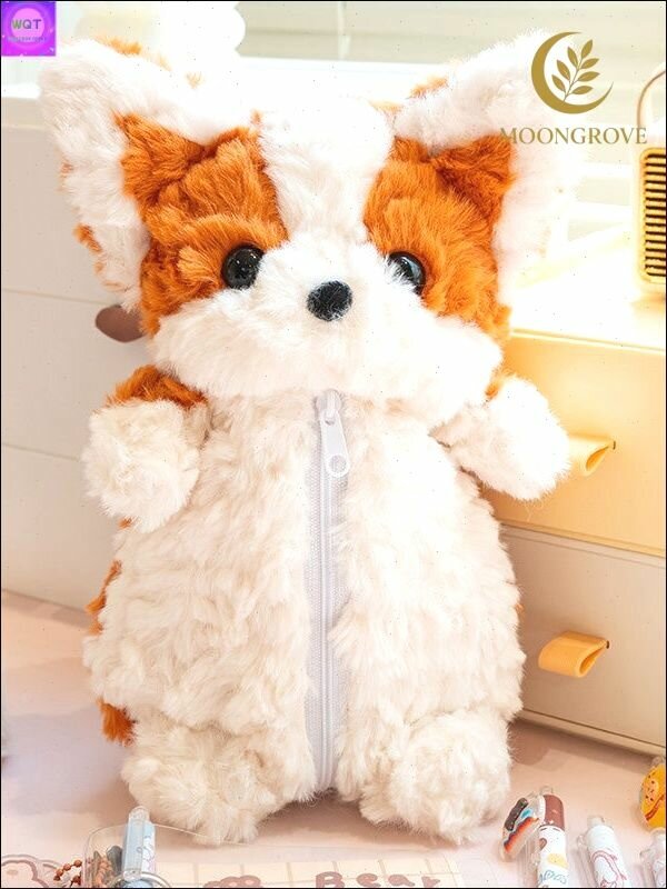 WQT плюшевый пенал с Стисом, милые канцелярские товары, форма корги