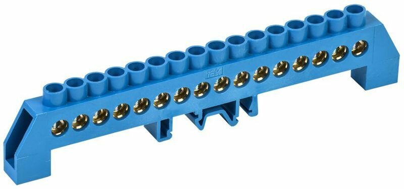 Шина нулевая в комб. DIN-изол. «Стойка» ШНИ-8х12-16-КС-С IEK YNN10-812-16DP-K07