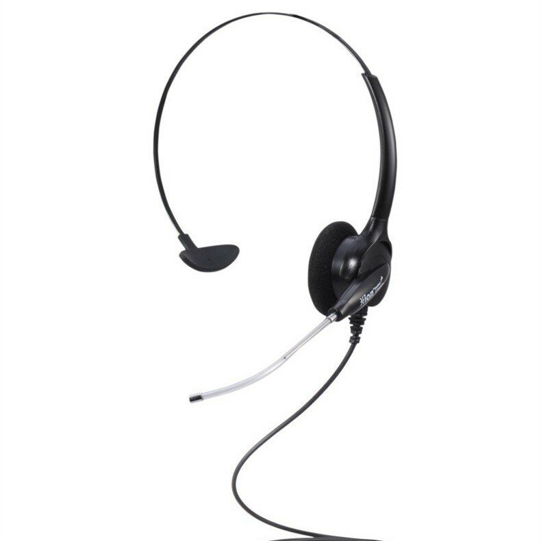 Операторская гарнитура Hion DH30 с кристаллическим RJ11 разъемом для стационарных телефонов, совместимая с ｃａｌｌ center