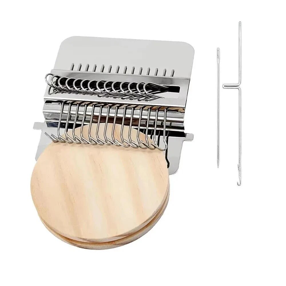 Мини-ткацкий станок с деревянной рамой, 14 Hooks no Needle