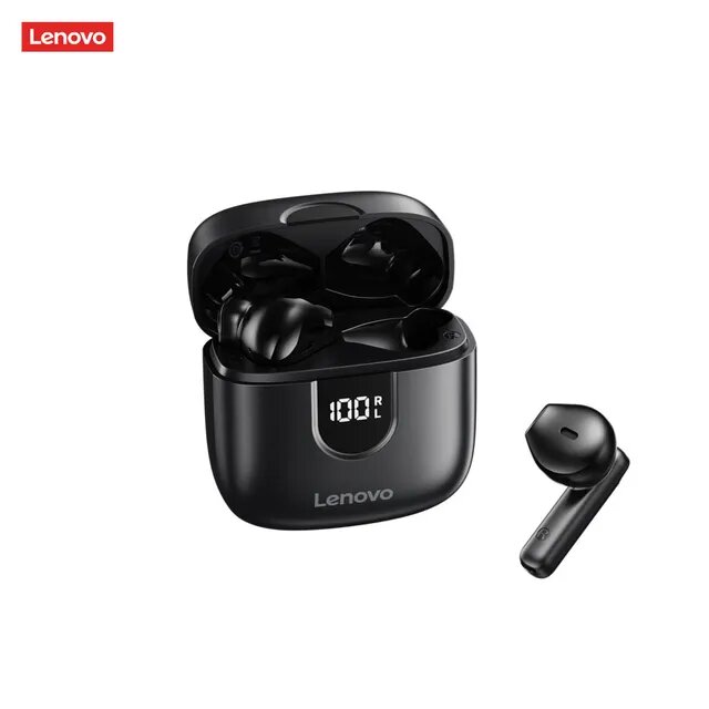 Беспроводные наушники Lenovo EA120, Bluetooth 5.4, двухрежимное декодирование, цифровой дисплей, игровая гарнитура, Hi-Fi качество звука, оригинальный продукт.