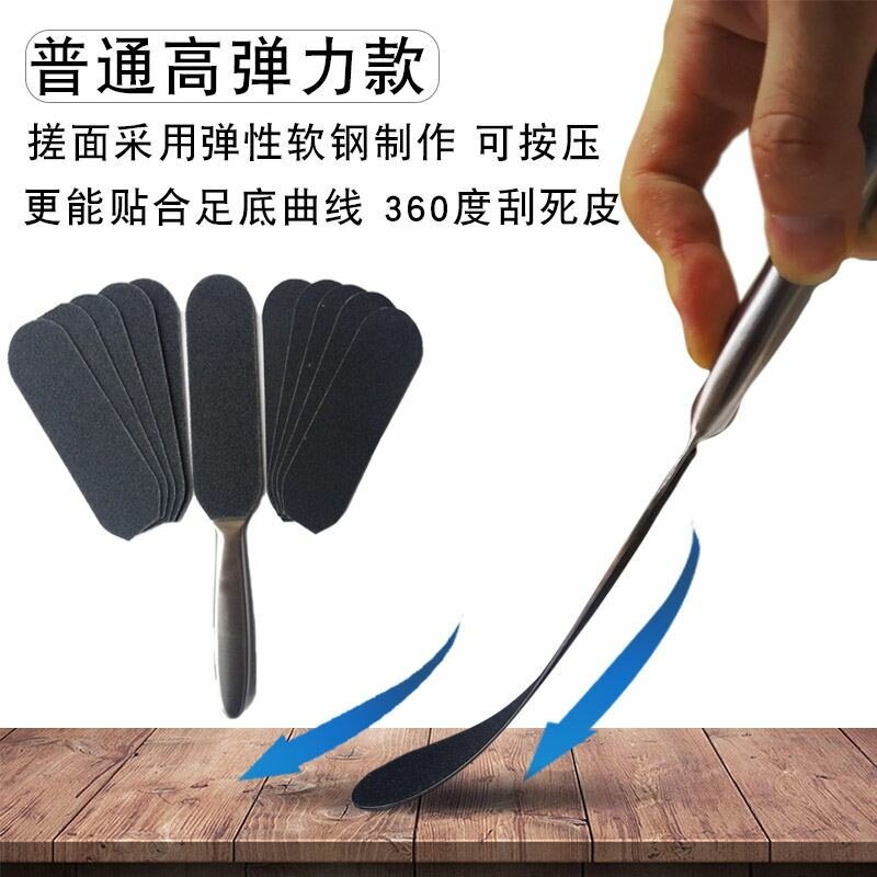 Лиангцзян, пилка для ног из нержавеющей стали, скребок для удаления омертвевшей кожи, инструмент для педикюра, двусторонняя пилка для ног, шлифовщик для пяток.