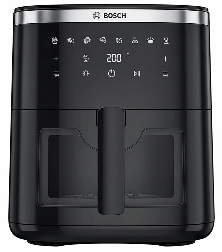 Аэрогриль Bosch MAF671B0, электронное управление, 1800Вт, ТЭН, 7.2л, таймер, черный