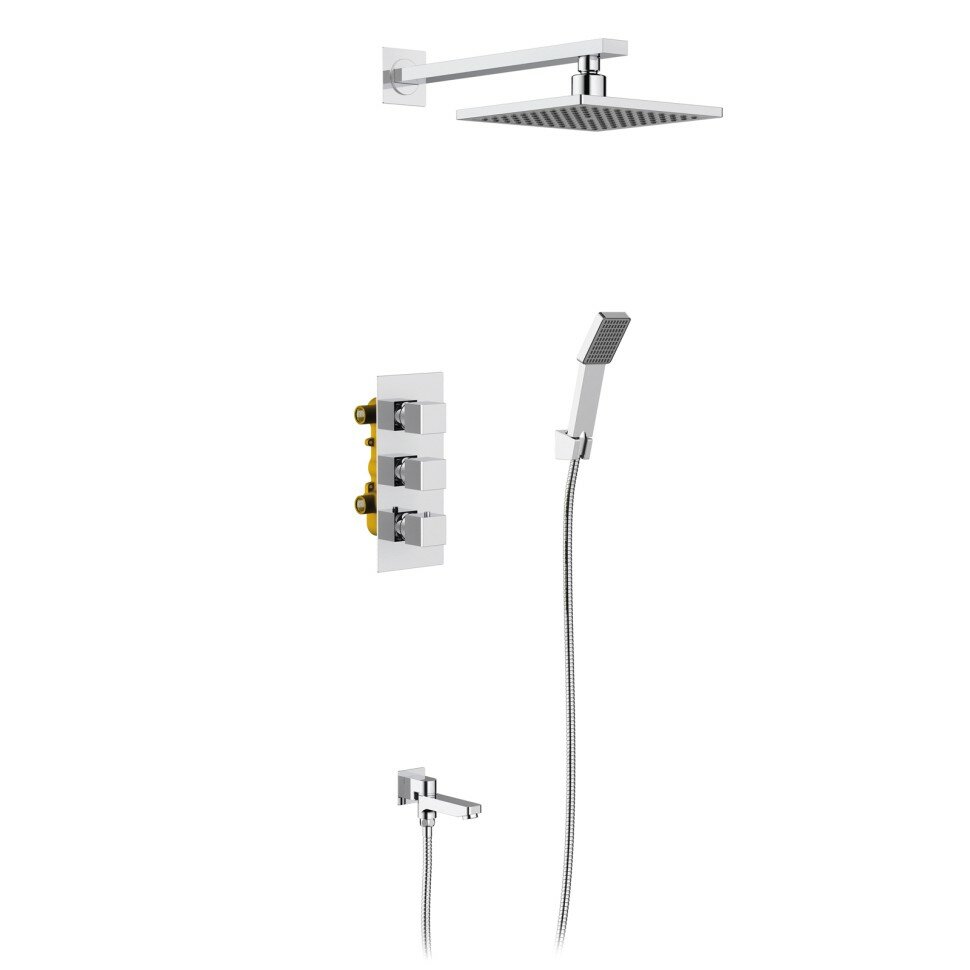 Душевая система встроенная с термостатом Timo Tetra-thermo SX-0199/00SM хром