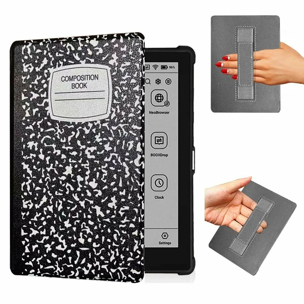 Чехол для 6" Onyx Boox Go 6 Тонкий легкий магнитный чехол с автоматическим сном/пробуждением, Подхват.