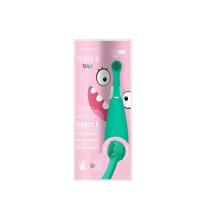 Умная электрическая звуковая зубная щетка FOREO ISSA4smile для детей из композитного силикона, специально разработанная