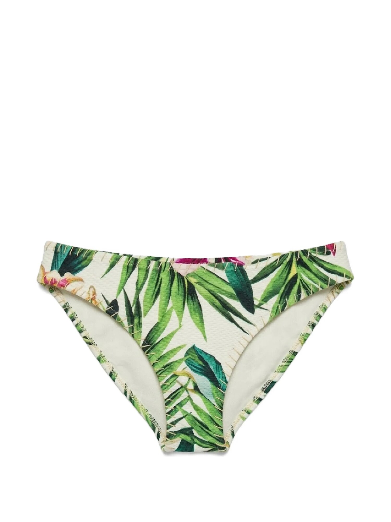 Купальник Tropical-print crochet-knit bikini bottoms