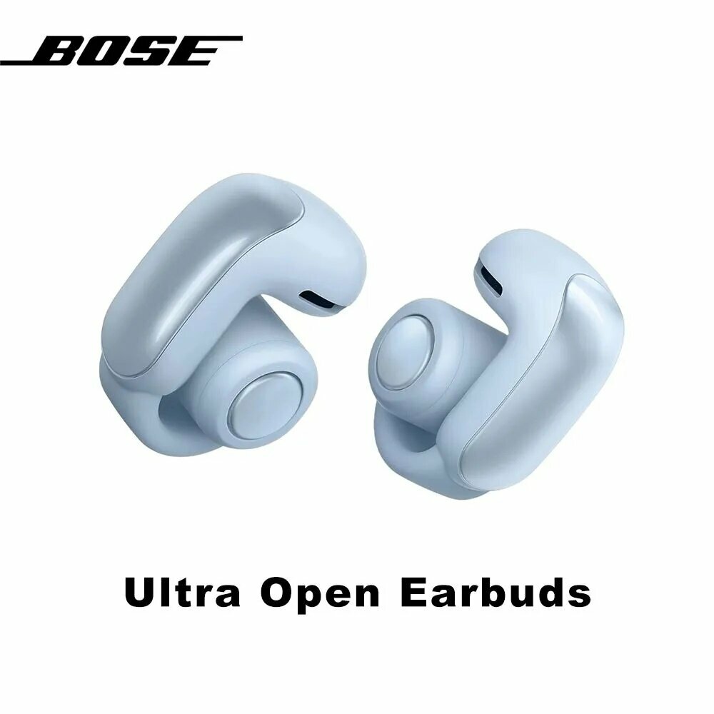 Bose Наушники беспроводные с микрофоном Bose Ultra Open Earbuds, Bluetooth, USB Type-C, голубой, светло-синий