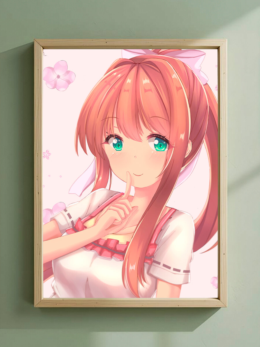 Постер, плакат на стену "Doki Doki Literature Club" 42 см х 29,7 см (А3)