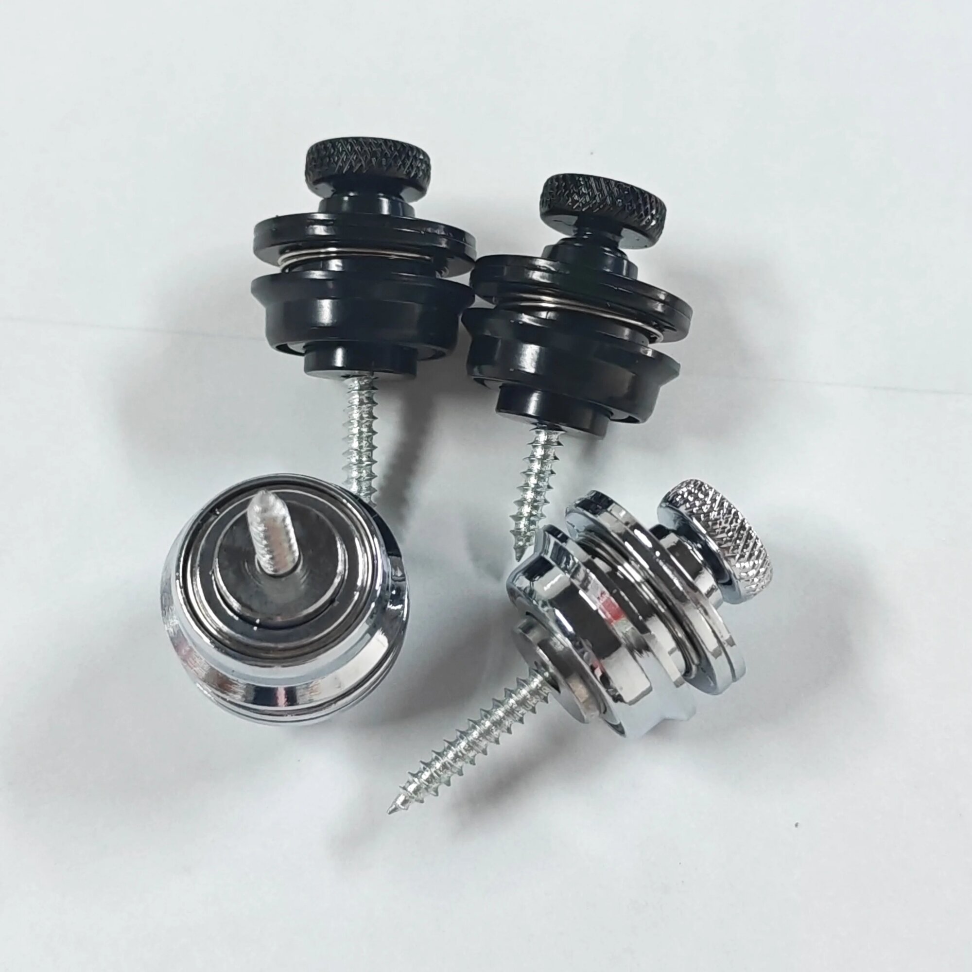 Straplocks для гитары FLEOR, 2 шт, Chrome — фото 1