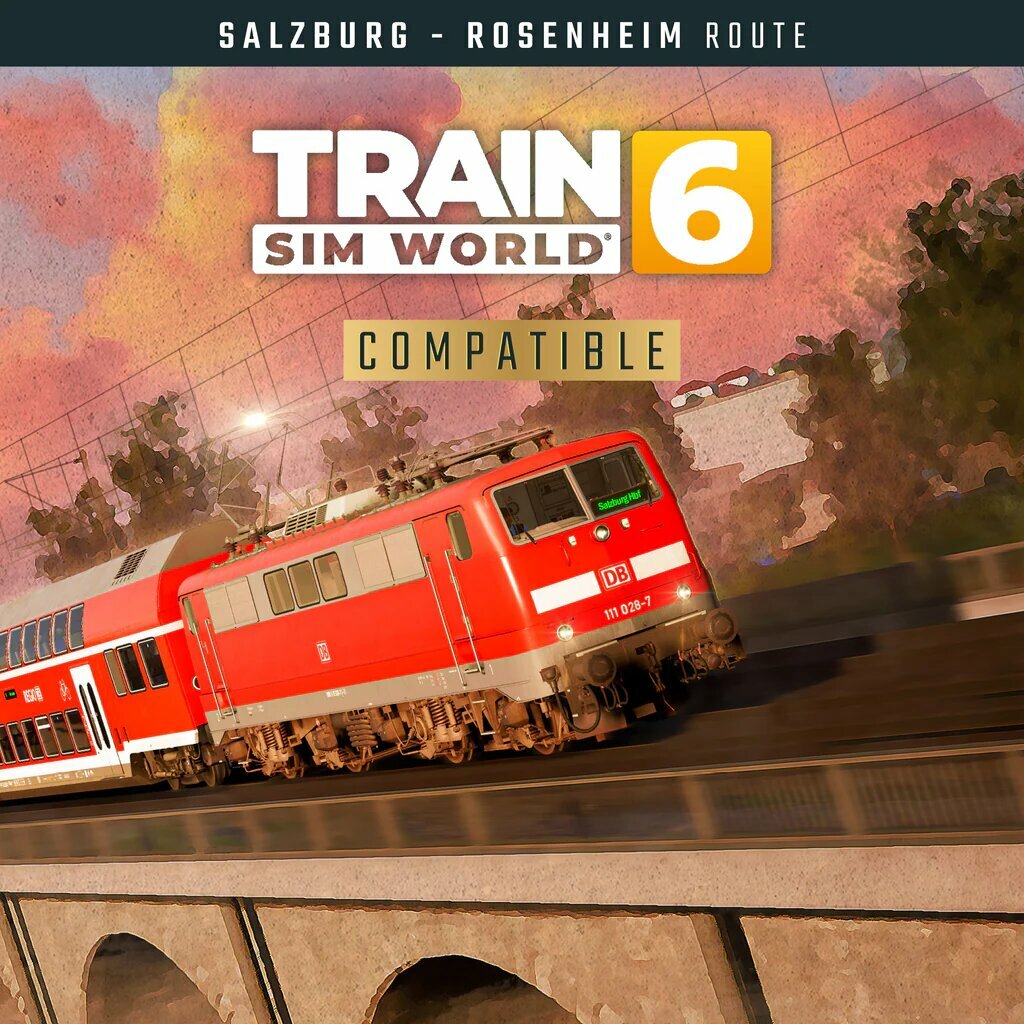 Дополнение Train Sim World 6: Bahnstrecke Salzburg - Rosenheim Route Add-On, цифровое издание PlayStation 4 и PlayStation 5, регион Индия / код пополнения баланса