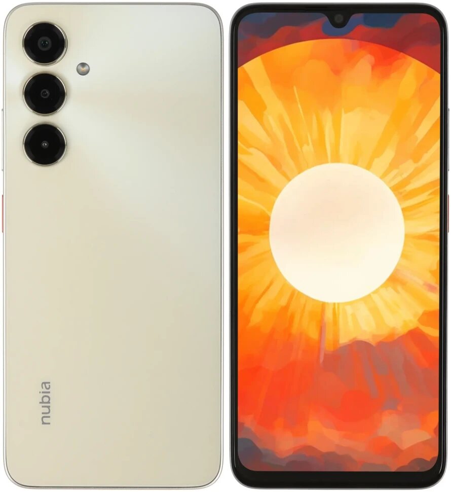 6.9" Смартфон Nubia V80 Max 8/128 ГБ, 1640x720, IPS, 120 Гц, 6000 мА*ч, золотистый
