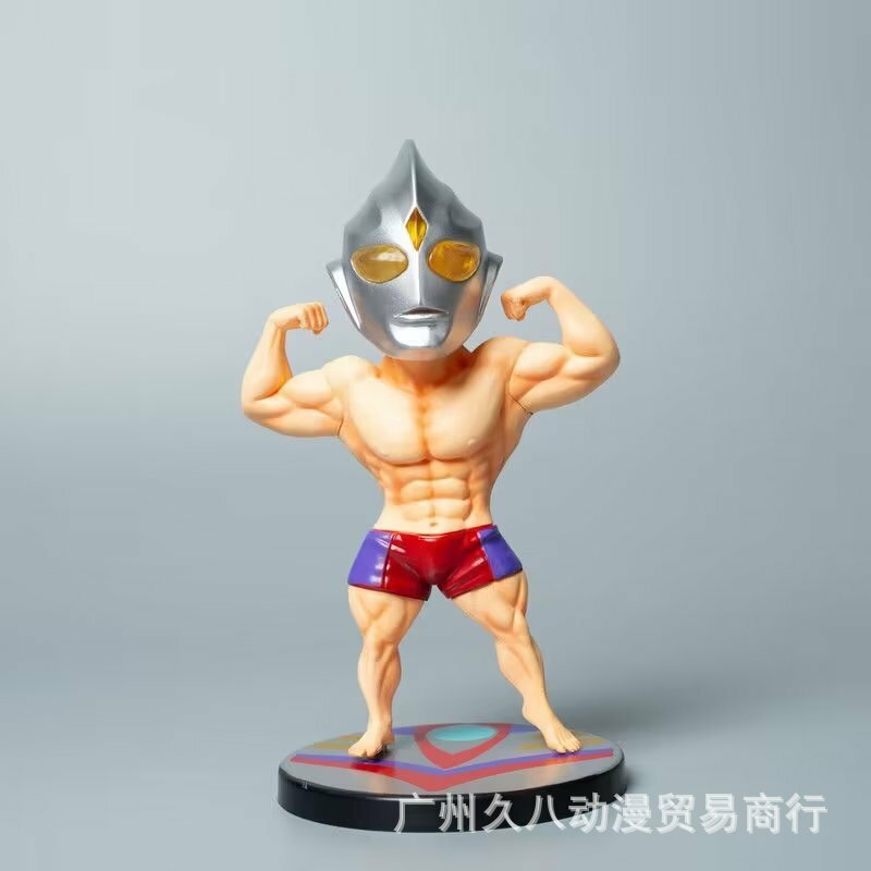 Ultraman，Железный человек，Big muscle bully , Kamen Rider，светиться Модели статуэток