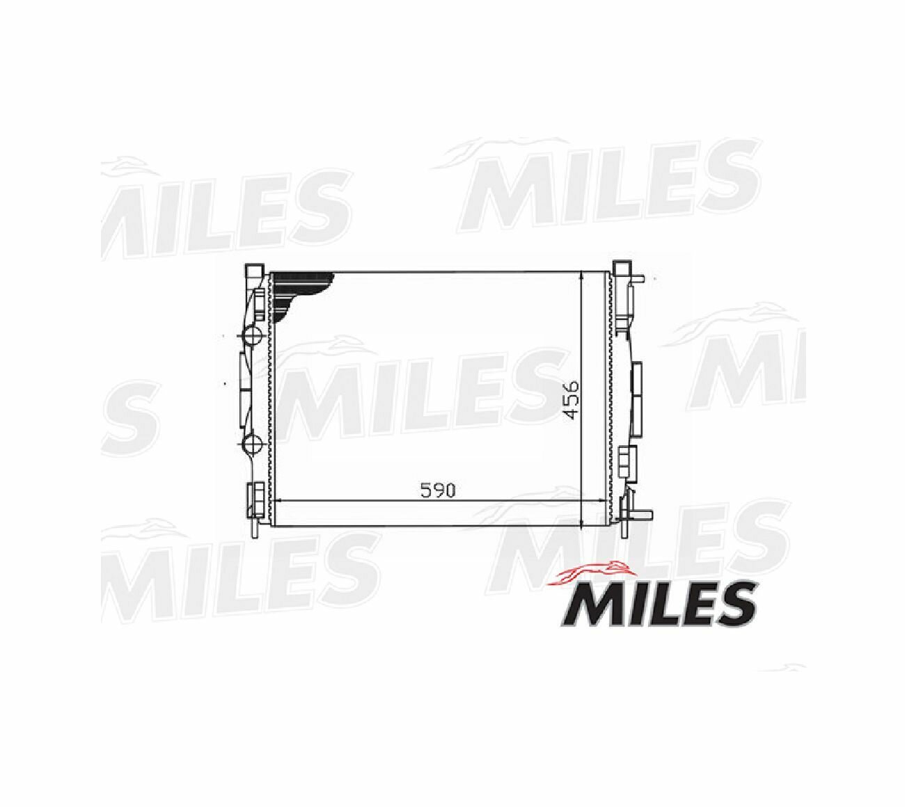 Радиатор охлаждения двигателя RENAULT, MILES ACRM058