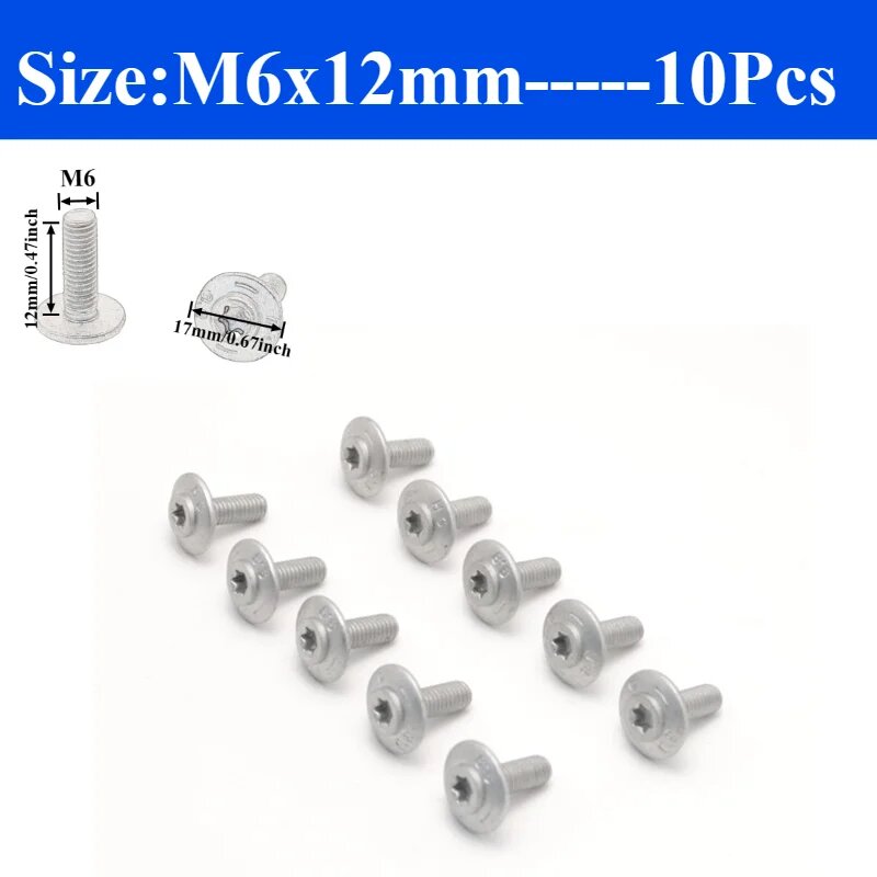 10 шт. M5X16/M5X20/M6X16 винты корпуса мотоцикла для Bmw Ducati Ktm Yamaha Honda M6x12mm--10pcs