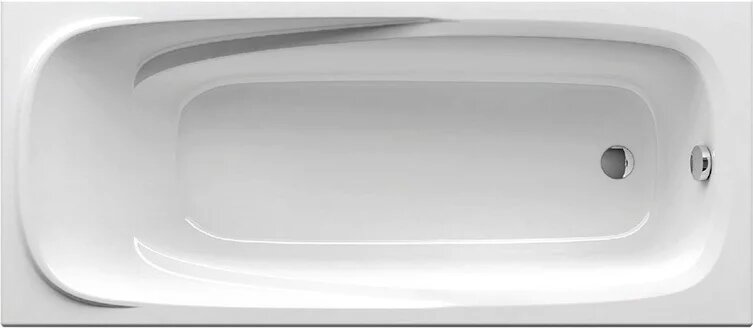 Акриловая ванна Ravak Vanda II 150x70, на ножках, пристенная, встраиваемая, белая, глянцевая, прямоугольная, с подлокотниками