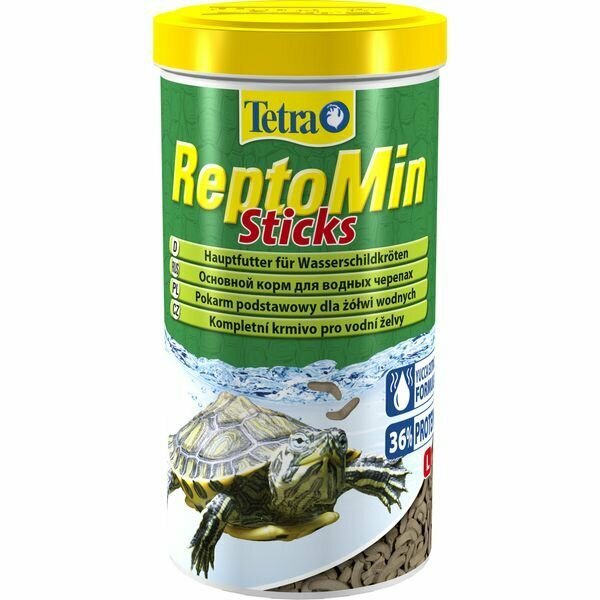 Корм Tetra для водных черепах ReptoMin гранулы, 1л/300г