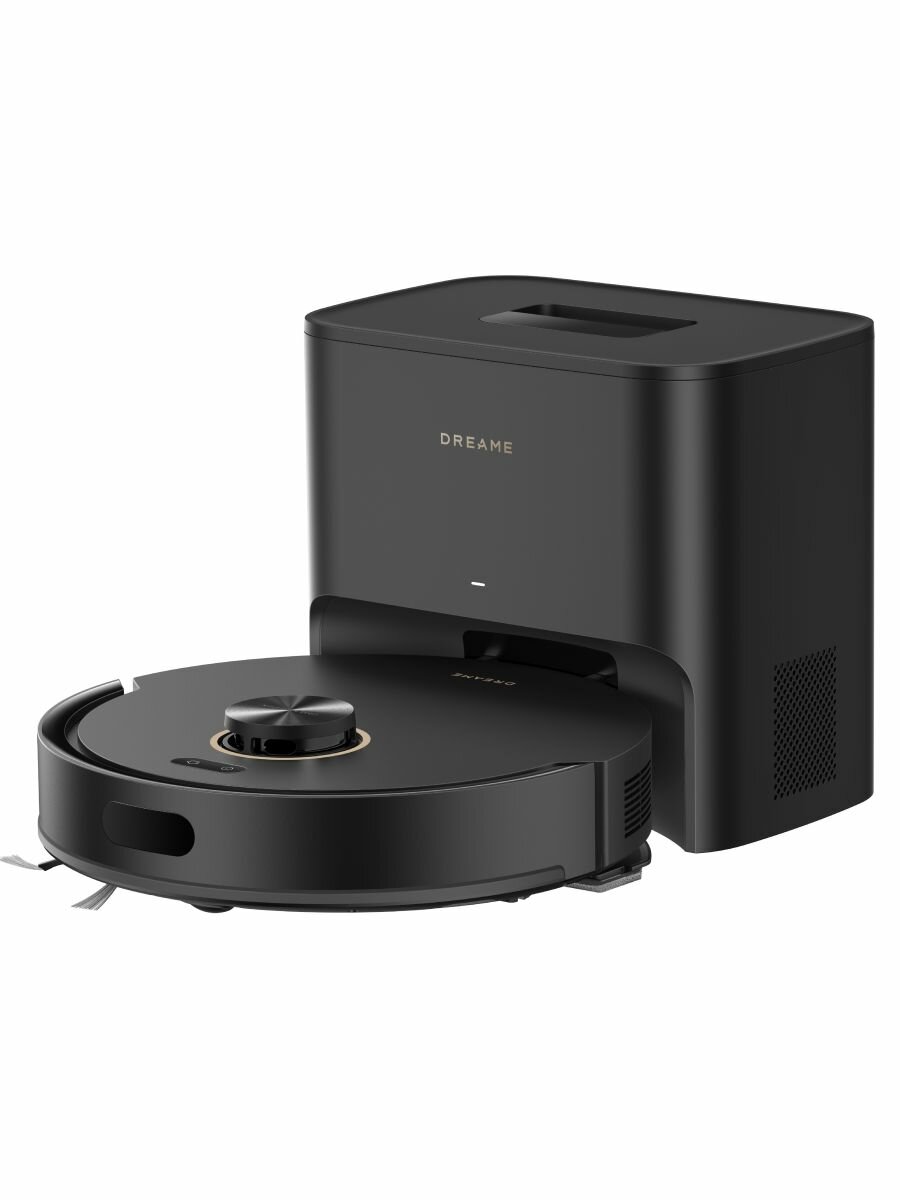 Робот-пылесос Dreame F21 Plus Black (RLF42GD) для сухой и влажной уборки до 150 мин, 20000 Па, станция самоочистки 4 л, защита от спутывания, стратегии уборки ковров, умный дом, работает с Алисой