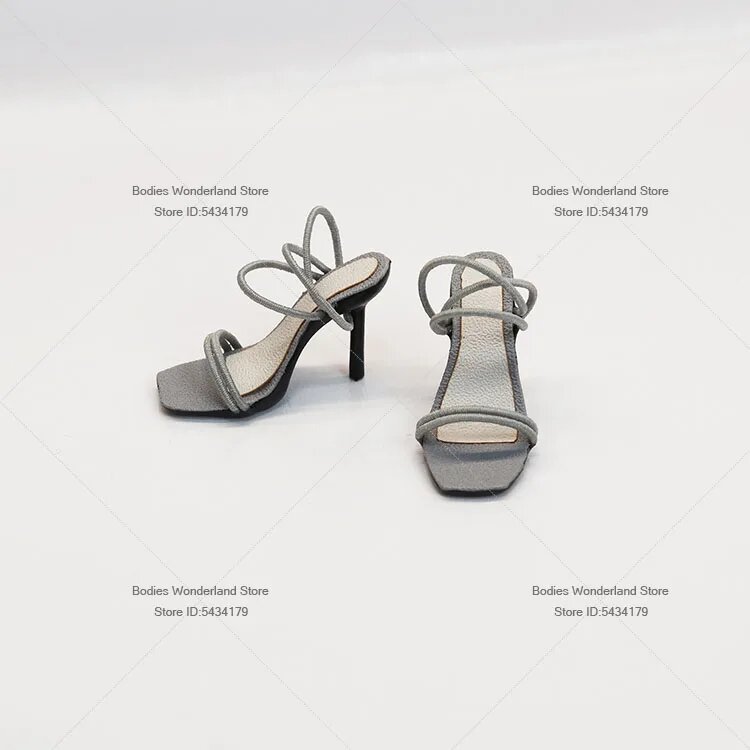 Сандалии Taholicy 1/6 для кукол 12 дюймов silver grey shoes, TBL disassembly feet