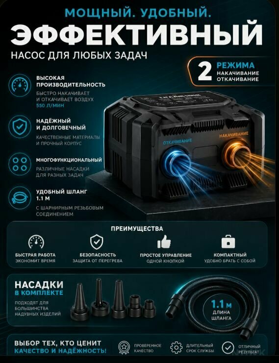 GiCLE надувной насос для SUP , машина палатки, каяка, походов, универсальный электрический насос для досок, серый, Европейский стандарт887H, 59,2 Втч