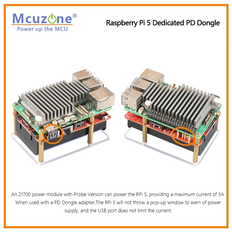 MCUZONE Raspberry Pi5 PD Dongle — фото 1