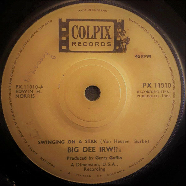 Пластинка Big Dee Irwin "Swinging On A Star" 7" (Single/UK/1963) VG/VG