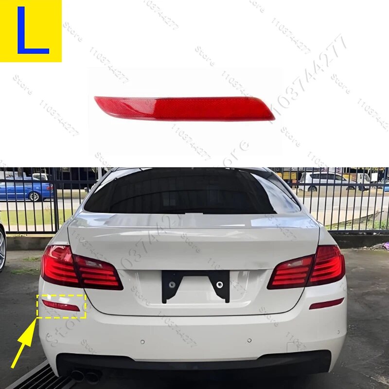 Для 2011-2017 BMW 528i 528iX 535d 535dX 535i 535iX 550i 550iX M5 (F10) задний бампер, отражатель, линза лампы 63147842955 63147842956