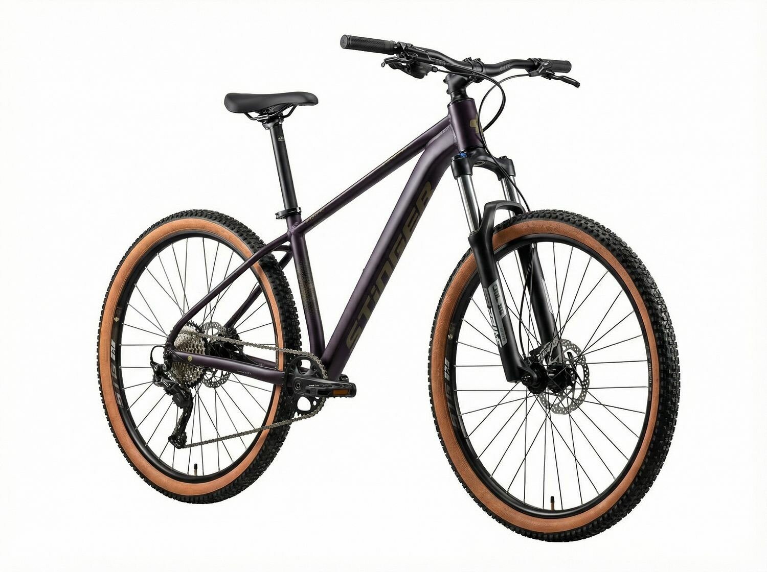 Велосипед STINGER 27.5" GRADIENT EVO фиолетовый, алюминий, размер SM