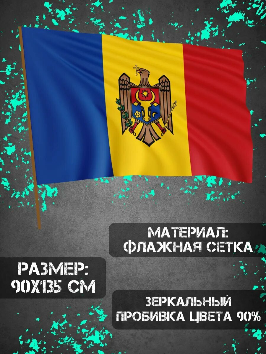 Флаг Молдавии
