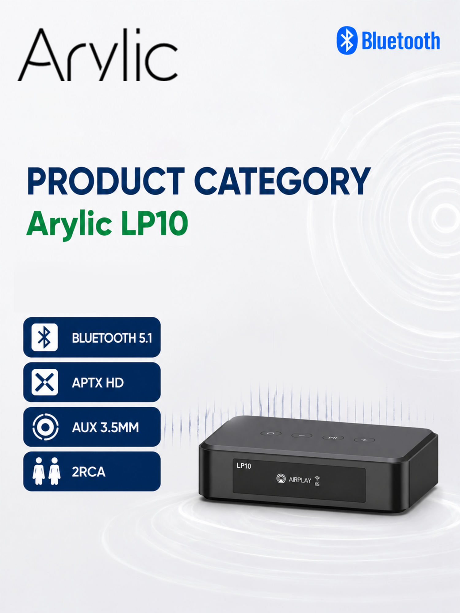 Arylic LP10 Сетевой аудиоплеер Wi-Fi 5ГГц