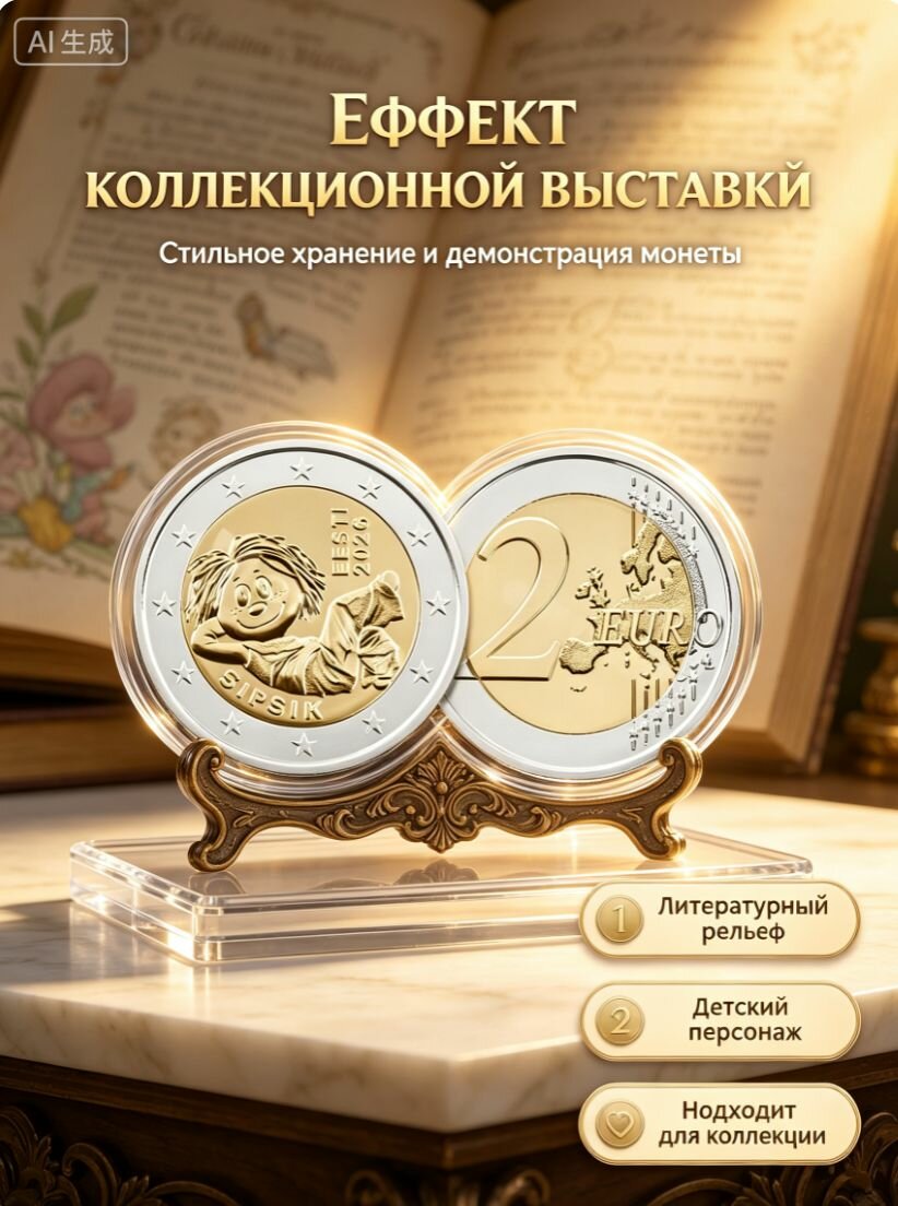 Эстония 2 евро 2026 сипсик