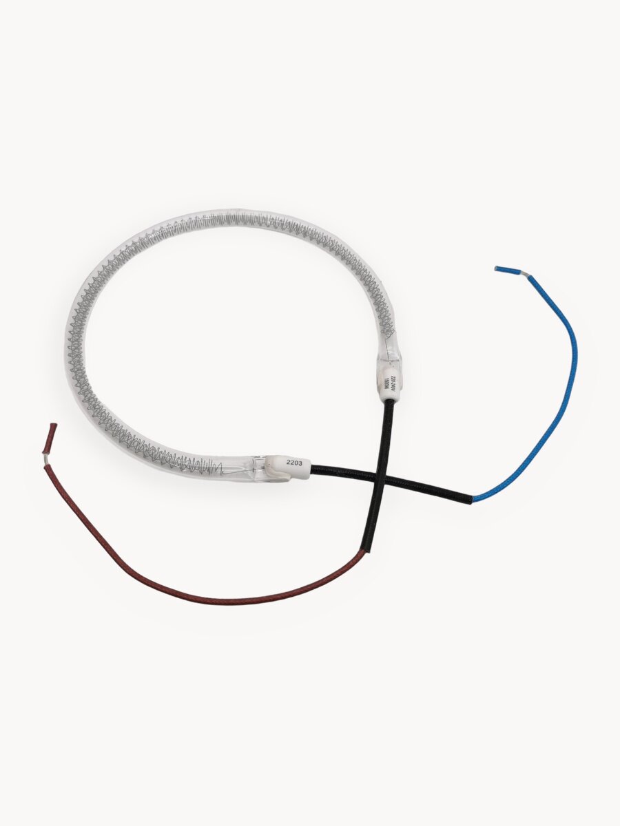 Универсальный нагревательный тэн стеклянный диаметр 15см, трубка диаметр 10мм 1200-1400 для аэрогриля