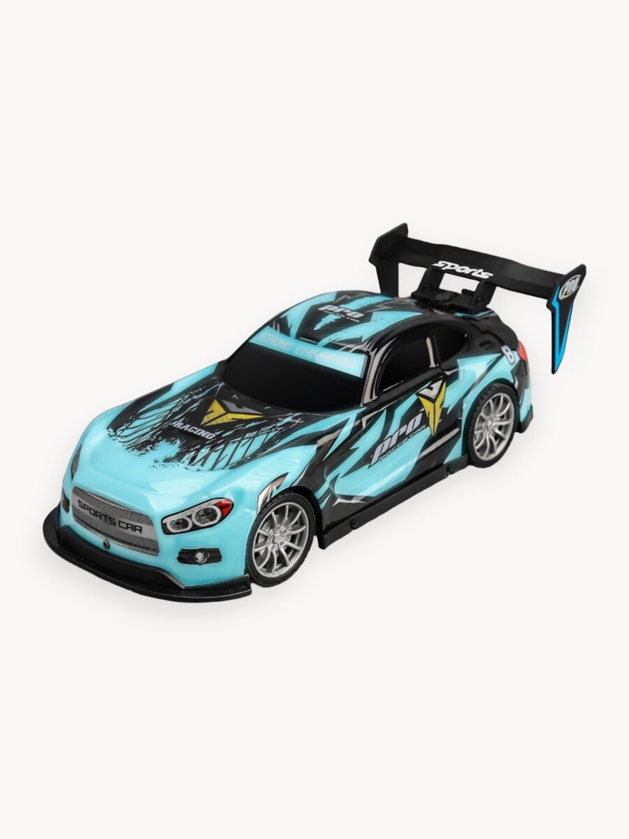 Дрифт машинка на пульте управления со светом, паром и звуком.