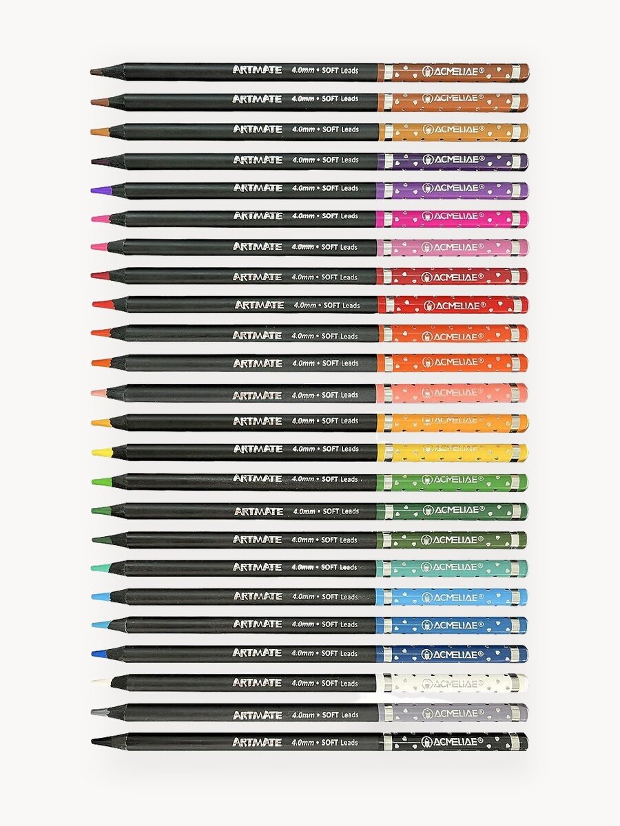 Цветные художественные карандаши мягкие 24 цвета Blackwood