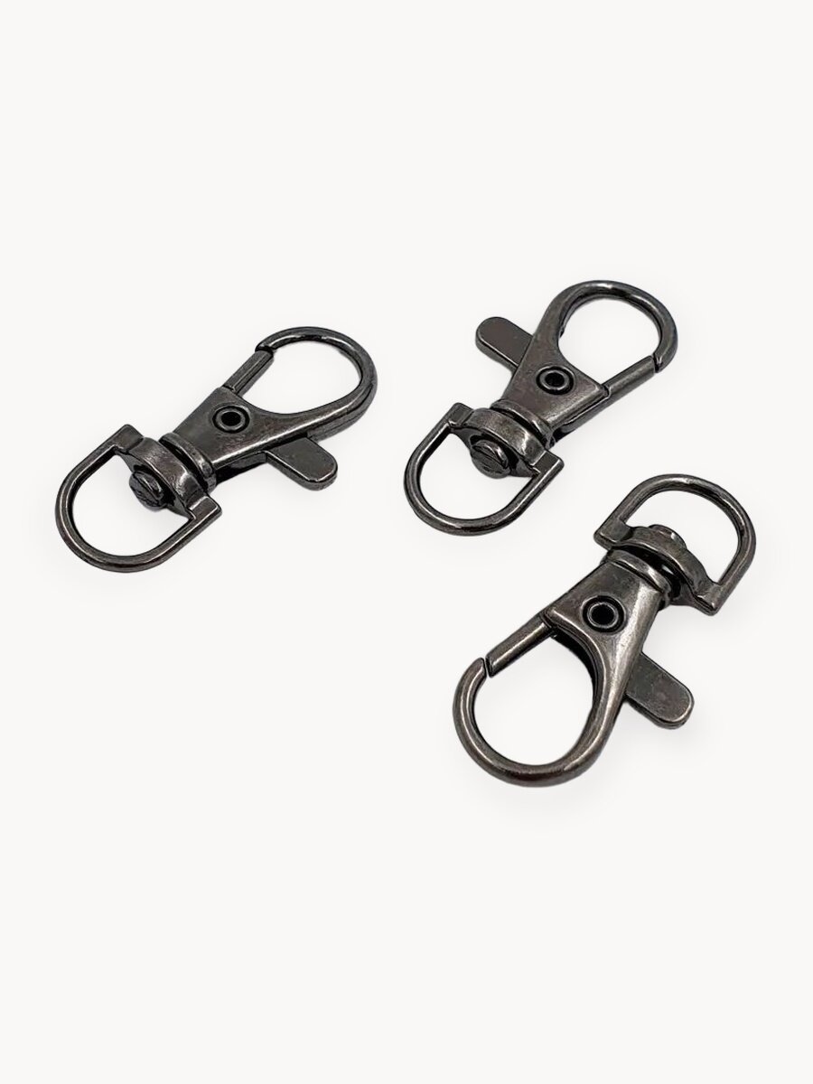 Карабин застежка для ключей, сумок, автомобильных брелков 3 шт