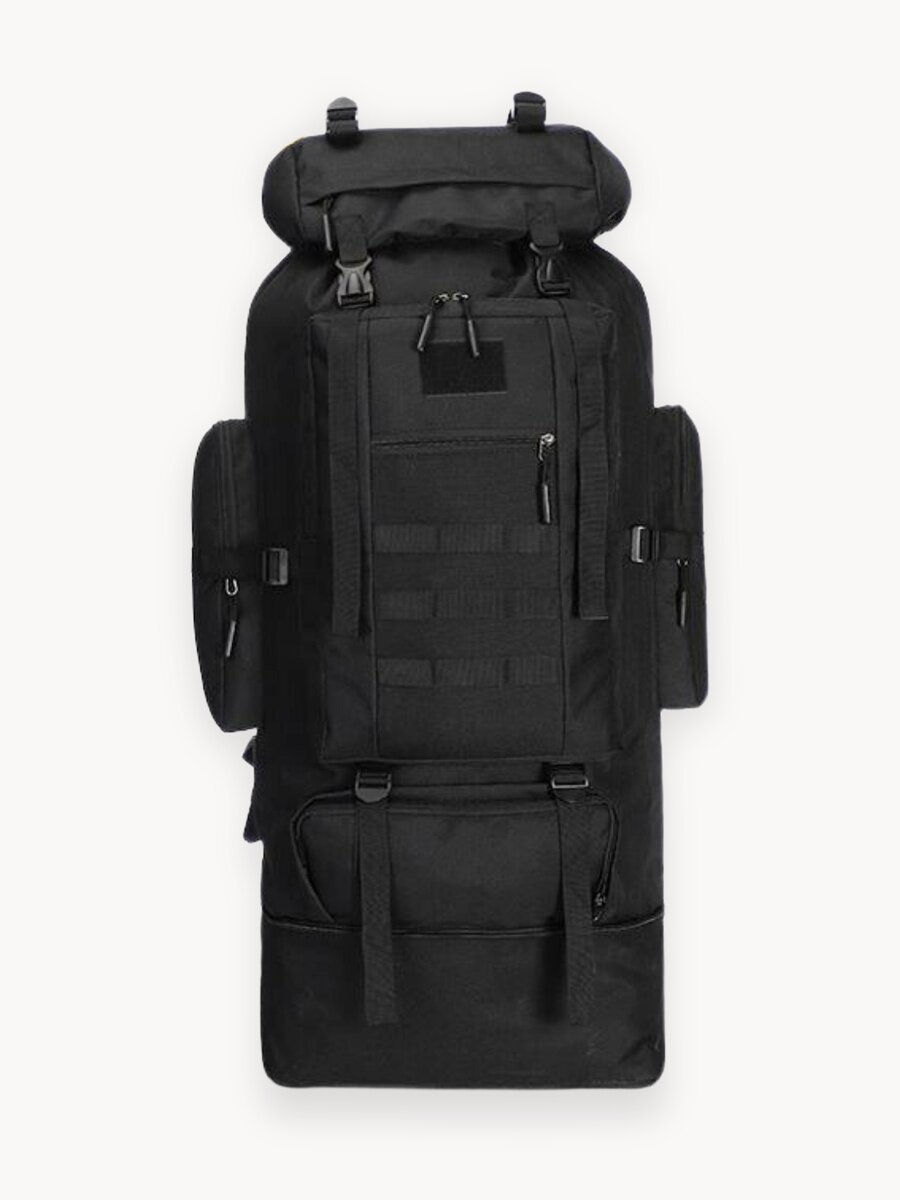 Рюкзак походный / тактический / туристический (100 литров) - черный