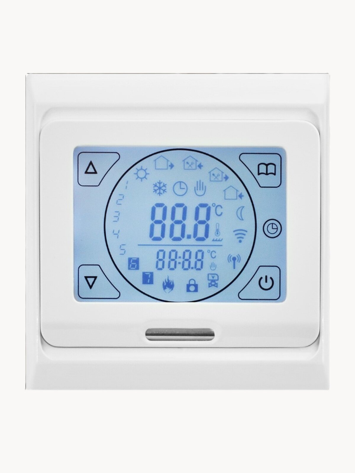 Терморегулятор Varmel RTC 91.716 белый с Wi-Fi для тёплого пола совместим с Алисой