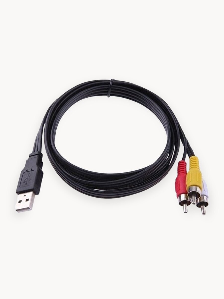 Кабель аудио-видео 3RCA-USB Premier 5-920 - 1.8 метра